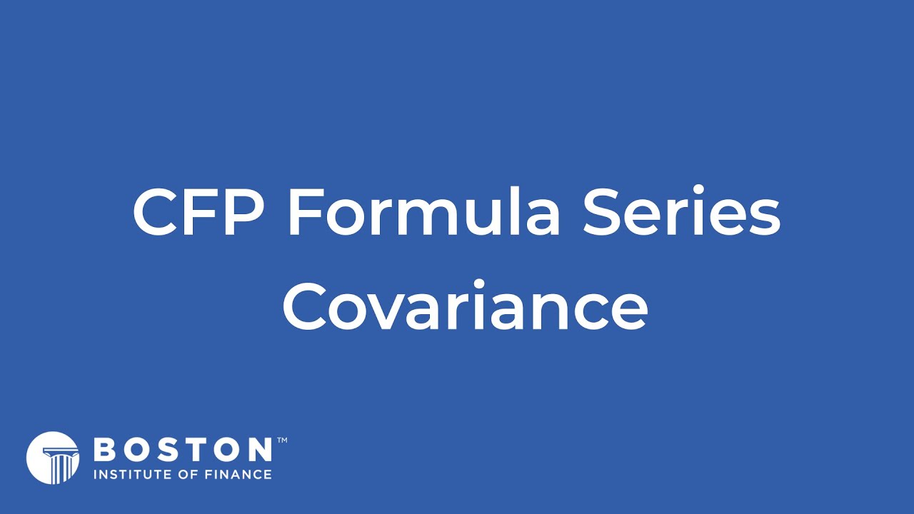 CFP Formulas: Covariance - YouTube