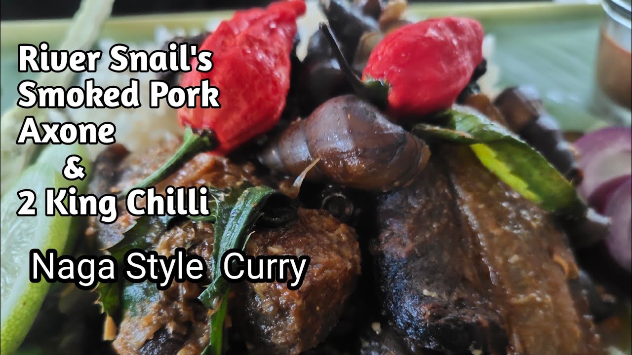Collecting River Snails | Cooked and Eat | Smoked Pork + Axone + Snail ...