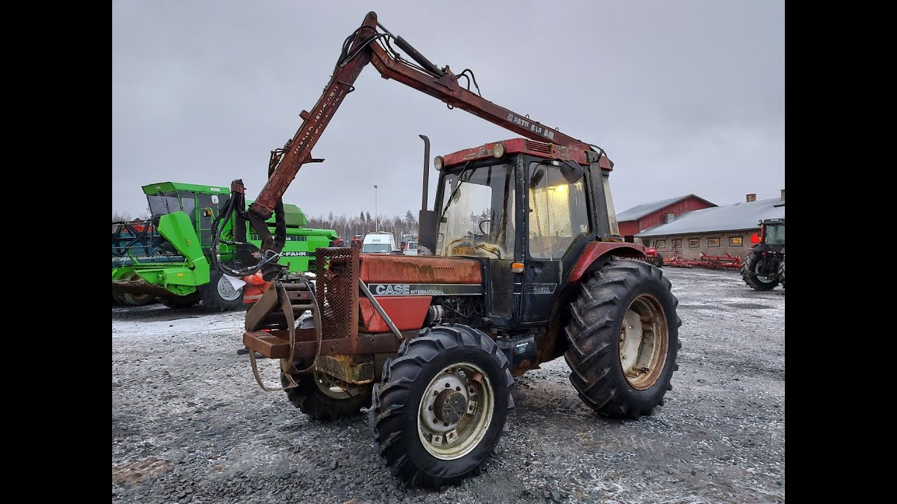 Case 685XL 4x4 + Patu 515 metsäkuormaaja - YouTube