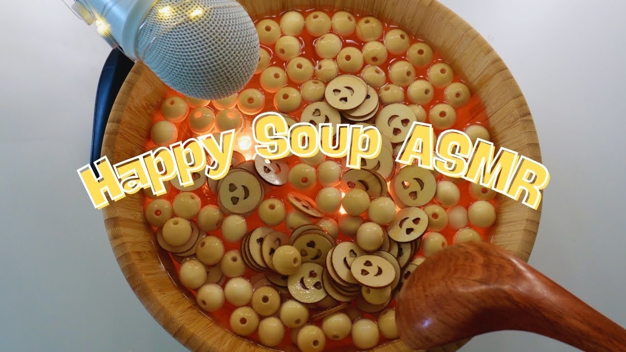 The Happy Soup ASMR || Quiet, Relaxing, Nature sounds, Wooden soup ...