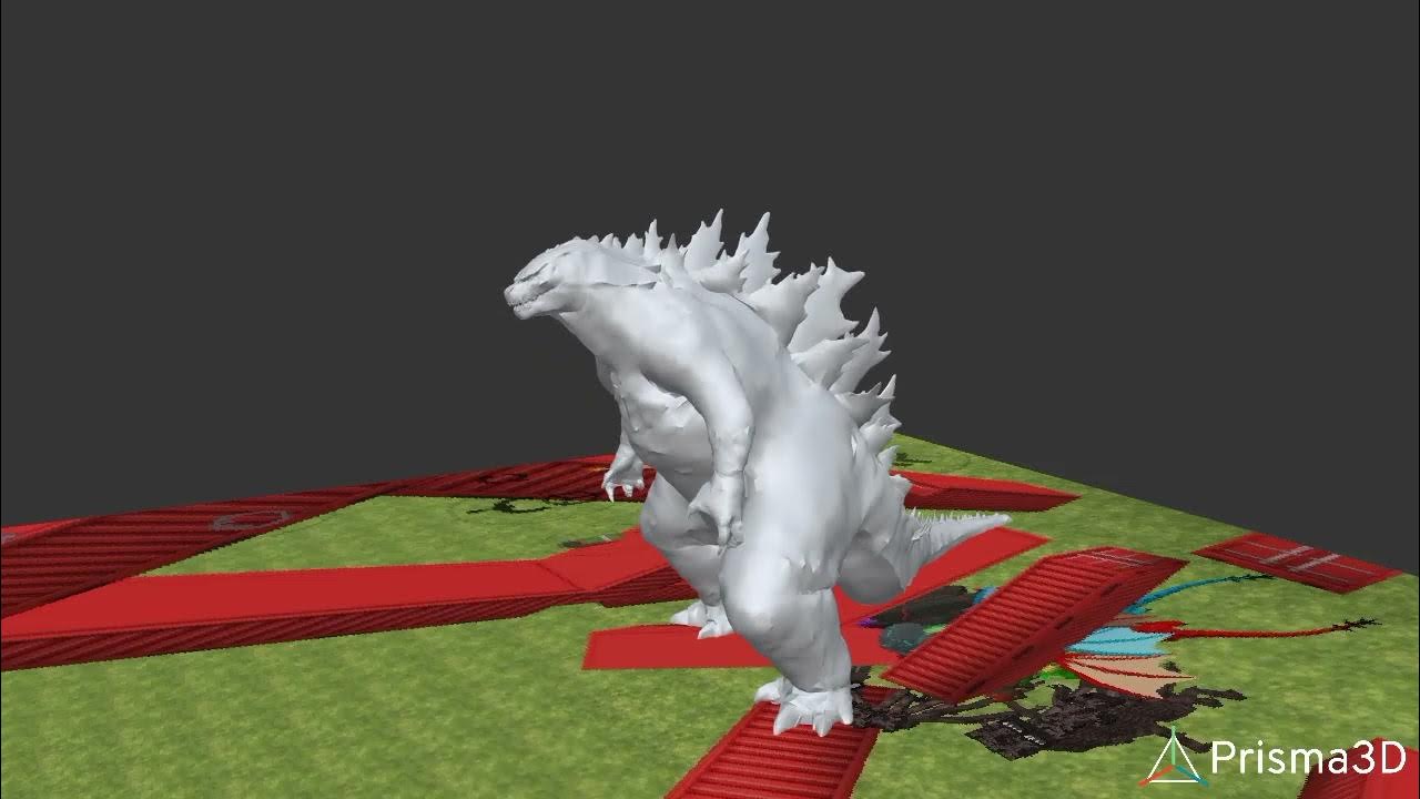 Godzilla prisma 3D - YouTube