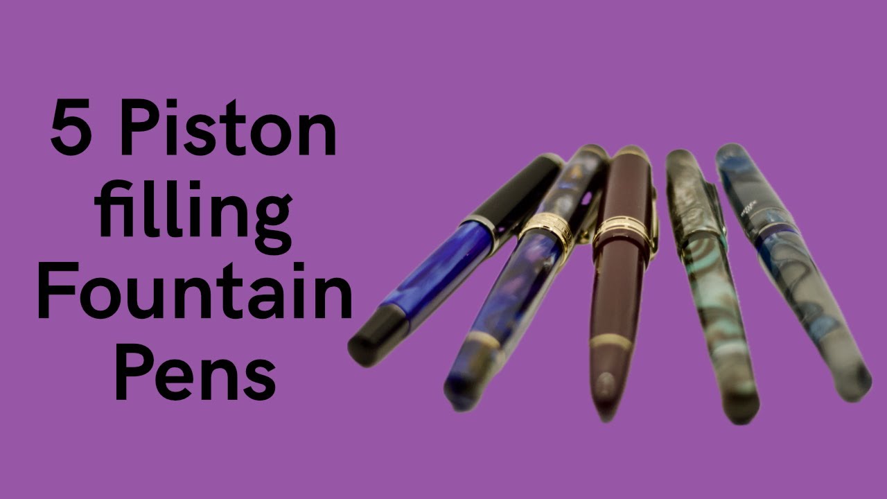 Piston Filling Fountain Pens Made EASY - YouTube