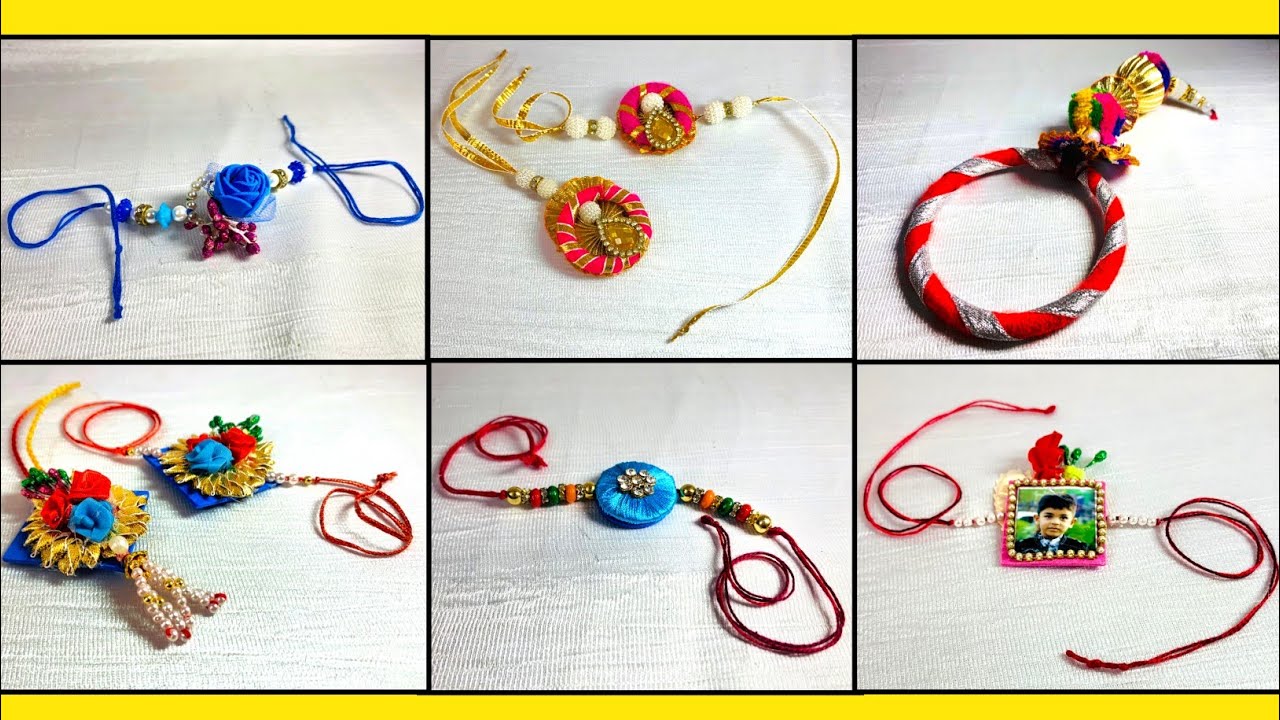 6 Easy To Make! Handmade Rakhi | Couple Rakhi, Silk Rakhi, Photo Rakhi ...