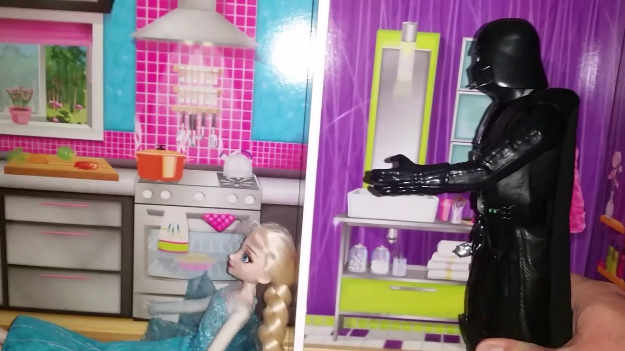 Elsa and Darth Vader sing Do you want to build an R2. - YouTube