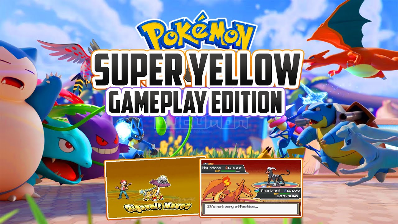 Pokemon Super Yellow Gameplay Edition - Fan-made Game, You can build ...