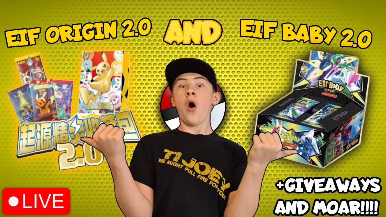LIVE! POKEMON EIF-ORIGIN 2.0 + EIF-BABY 2.0 AVAILABLE! BLACK BOLT ...
