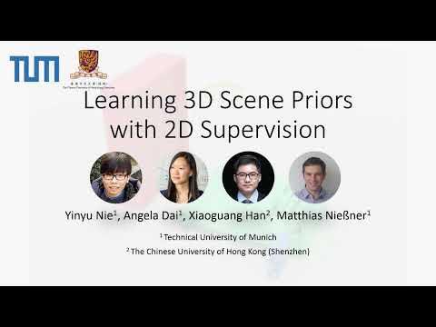 Learning 3D Scene Priors with 2D Supervision (CVPR'2023) - YouTube