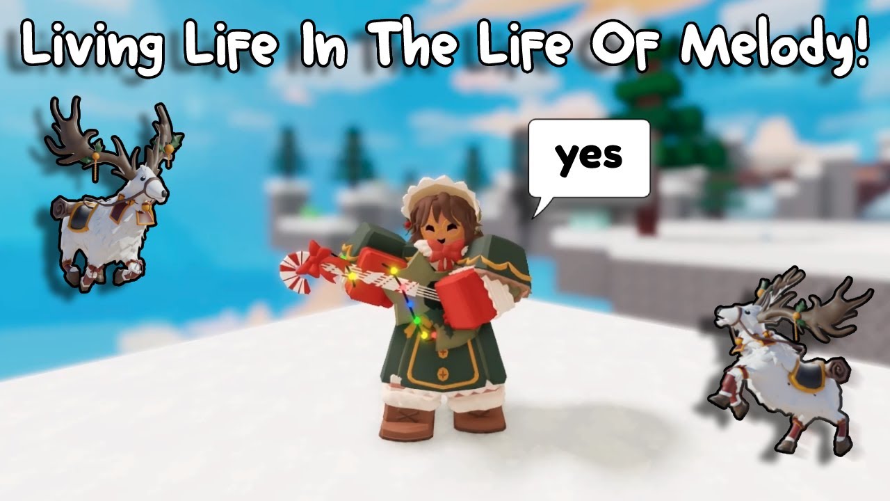 Living Life In The Life Of Melody - WITH VOICE!! (Roblox Bedwars) - YouTube