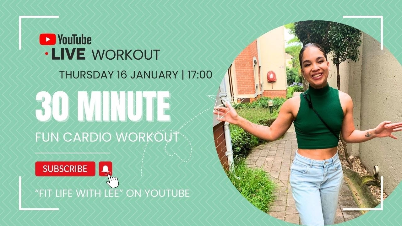 30 Minute Fun Cardio | LIVE WORKOUT! - YouTube
