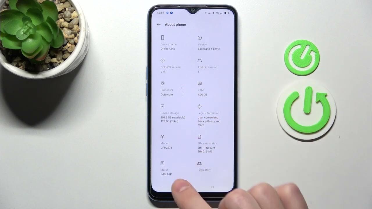 How to Check Phone Model in OPPO A54s - Find model - YouTube
