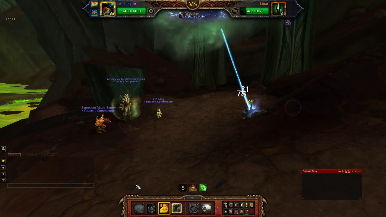 WOW - Pet Battle - Bloat - Full Mechanical Team - YouTube