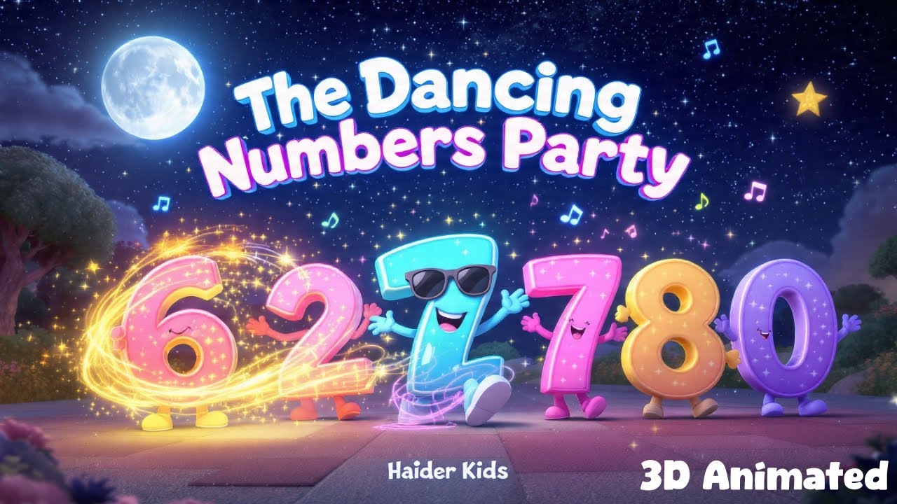 The Dancing Numbers Party | Fun Learning Song for Kids | Count & Dance ...