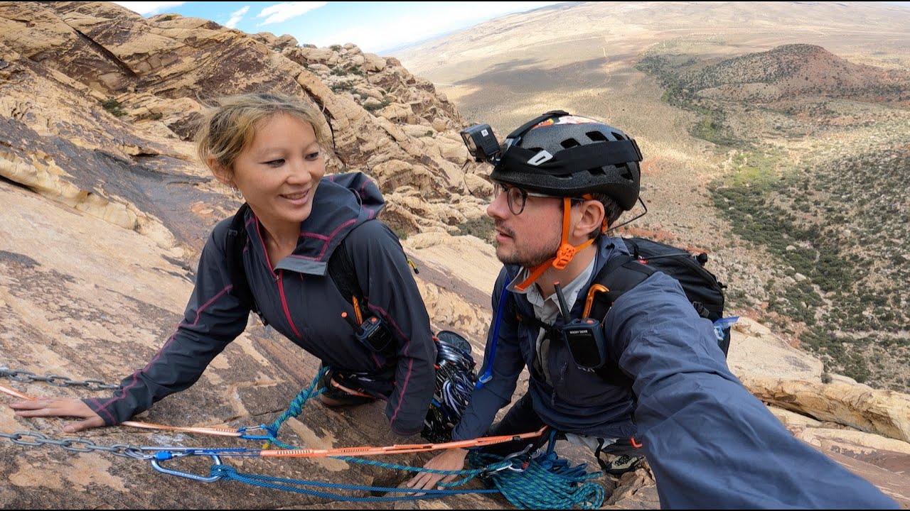 Johnny Vegas and Solar Slab - Red Rock Canyon - 5.7 Trad Climbs - YouTube