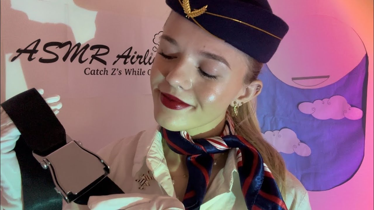 ASMR Comforting Flight Attendant Roleplay ️🤍 - YouTube
