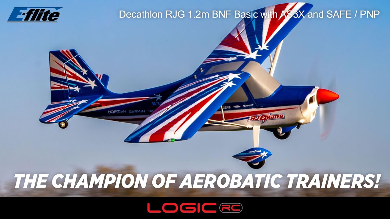 E-Flite Decathlon RJG 1.2m - YouTube