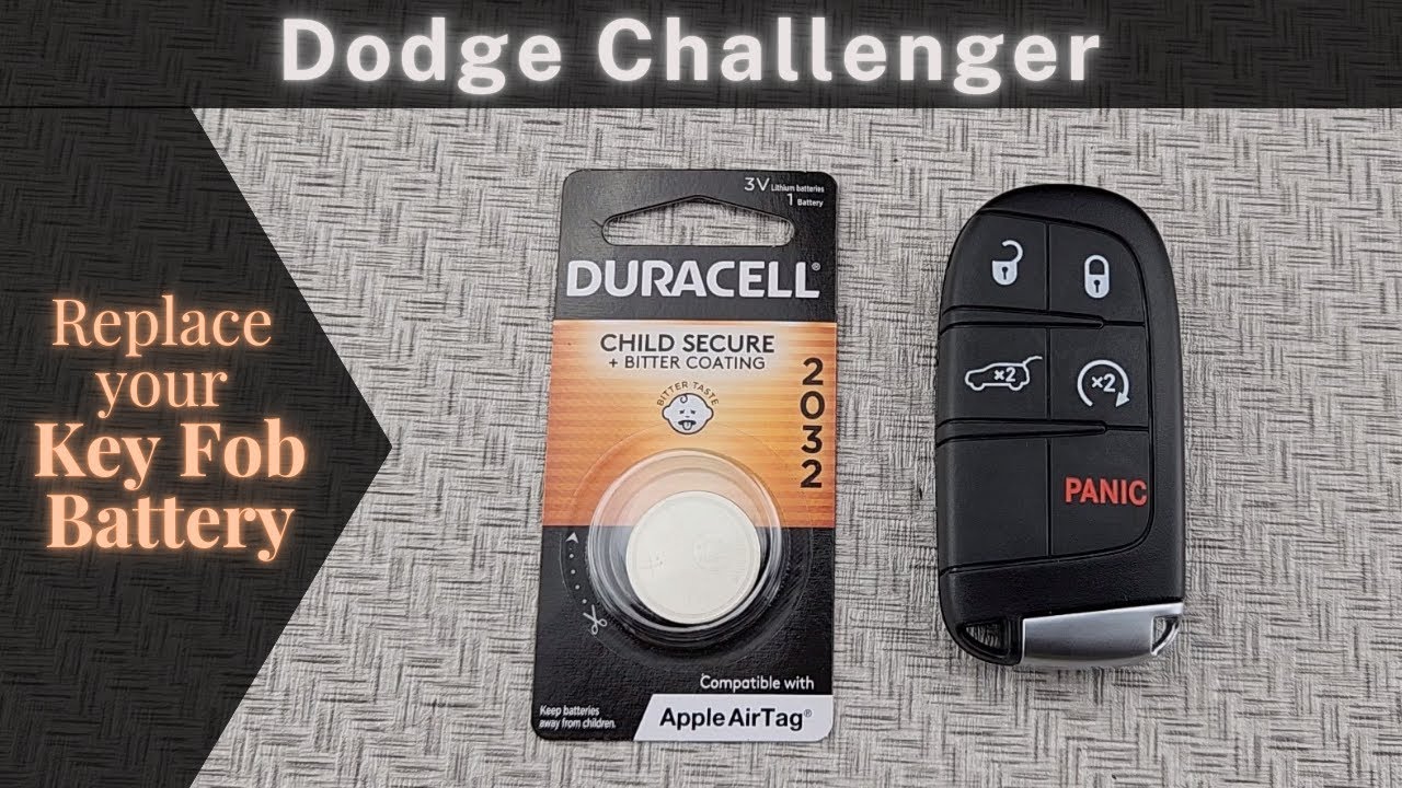 Replace a Dodge Challenger 2015-2018 Key Fob Battery - YouTube