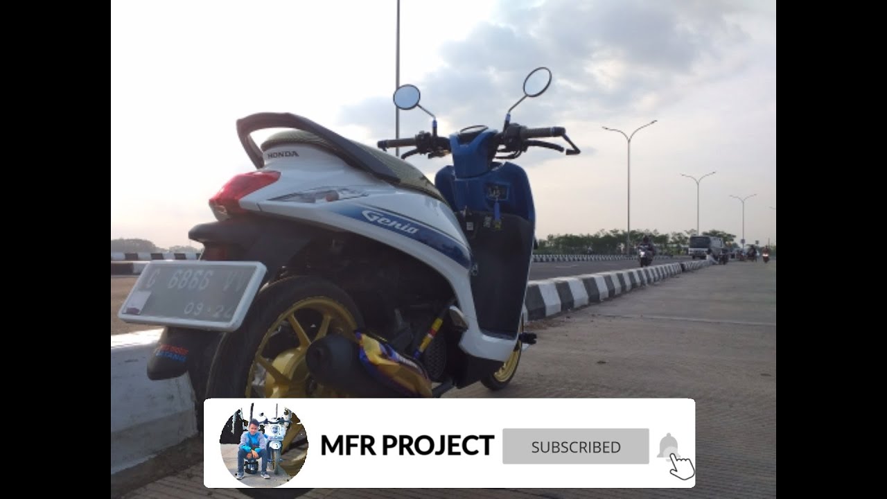Modifikasi Simpel Honda Genio Super White Blue || - YouTube