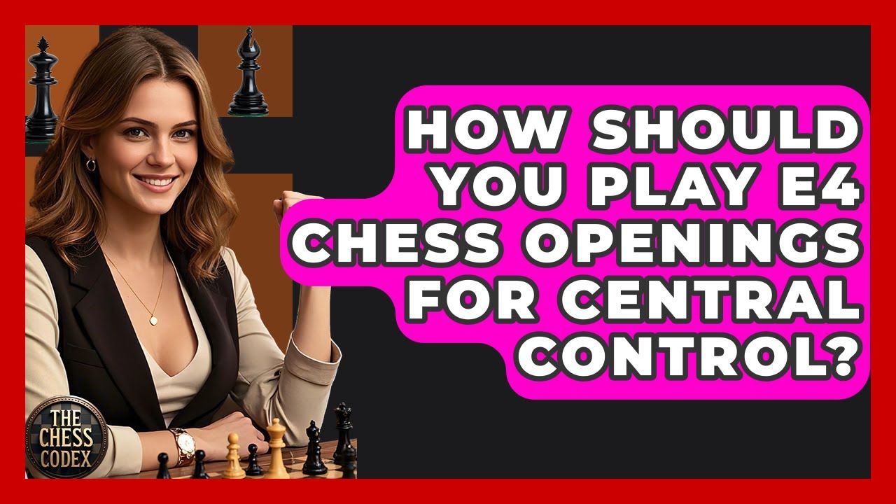 How Should You Play E4 Chess Openings For Central Control? - The Chess ...