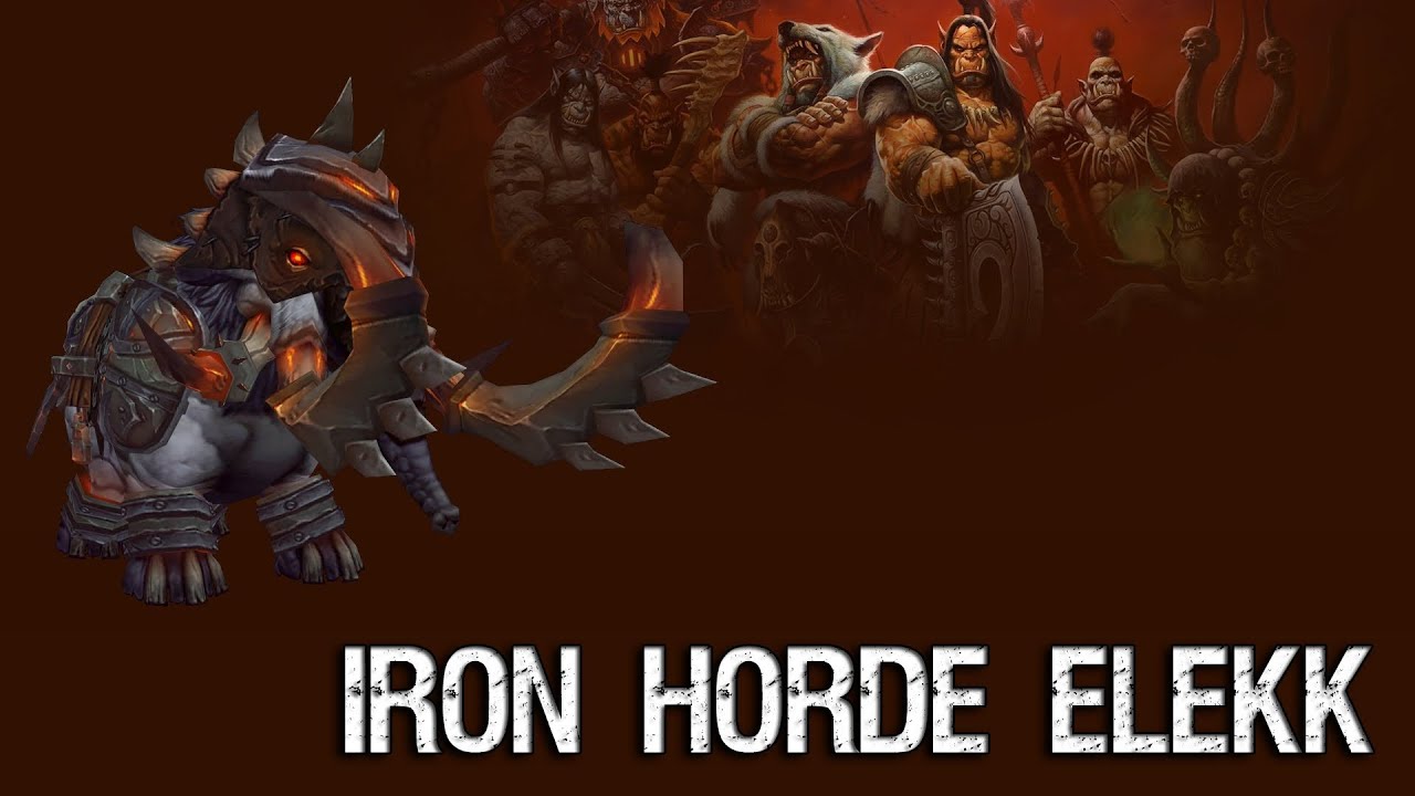 Iron Horde Elekk - Warlords of Draenor - YouTube