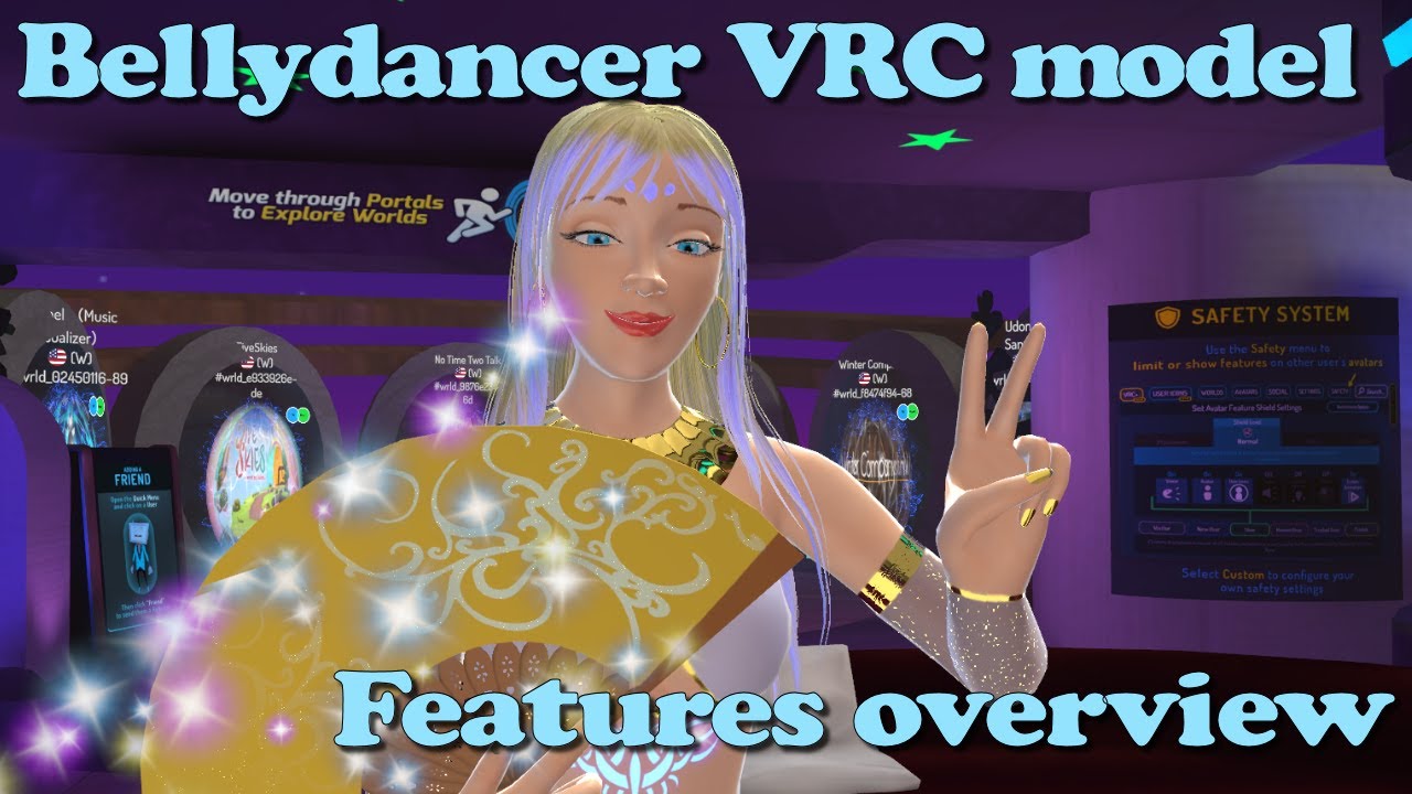 BellyDancer VRChat model Features Overview - YouTube