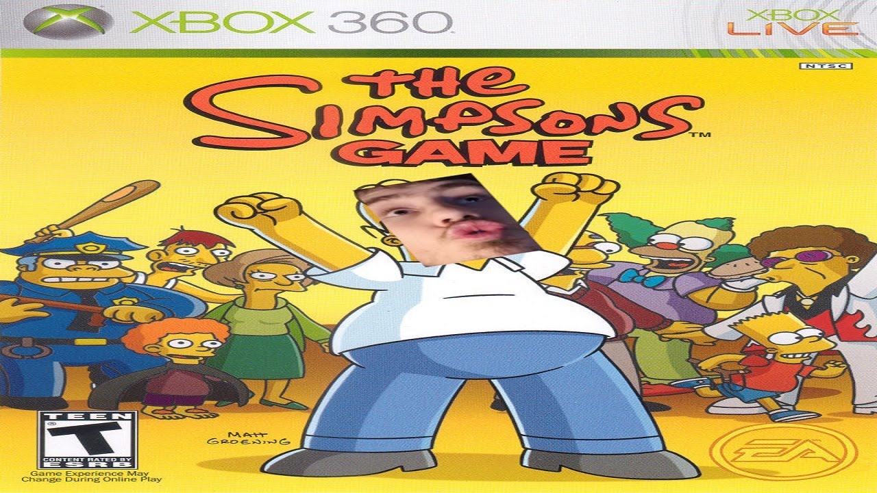 The Simpsons Games xbox 360 part 1 - YouTube