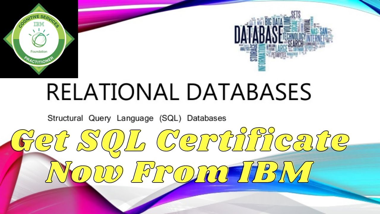 IBM Free SQL and Database Certification with Answers ||Certificate ...