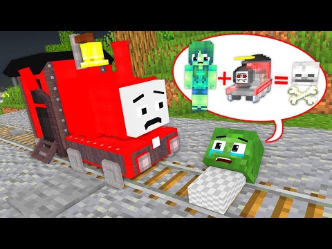 Poor Zombie and Choo Choo Charles vs TIMOTHY GHOST TRAIN - Minecraft Animation