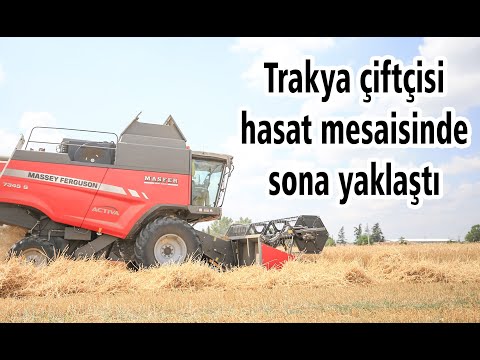 Trakya çiftçisi hasat mesaisinde sona yaklaştı