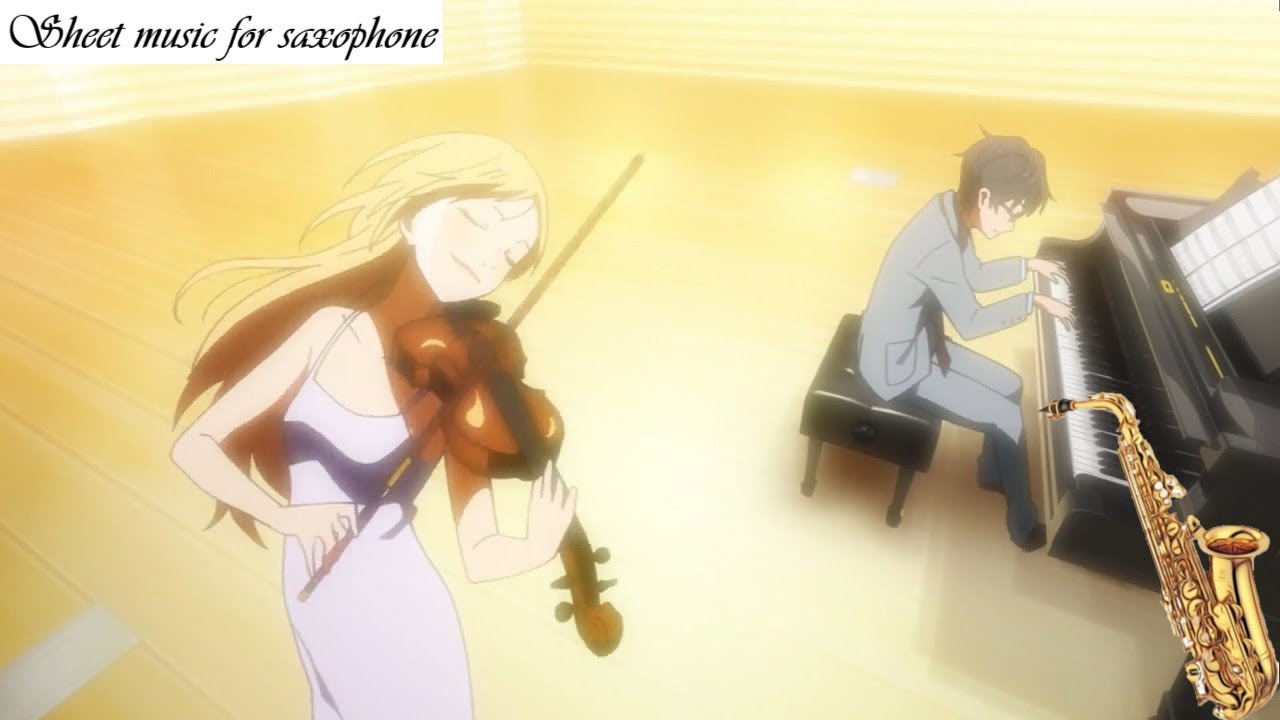 Introduction et Rondo Capriccioso Sax/Piano - Your lie in April OST ...