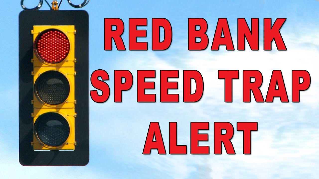 RED LIGHT SPEED TRAP IN RED BANK - YouTube