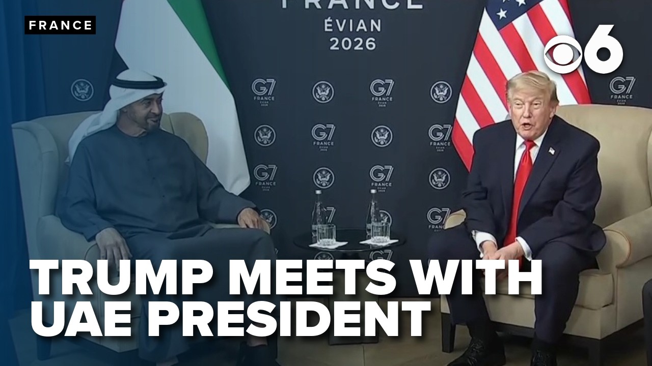 Trump meets with UAE president - YouTube