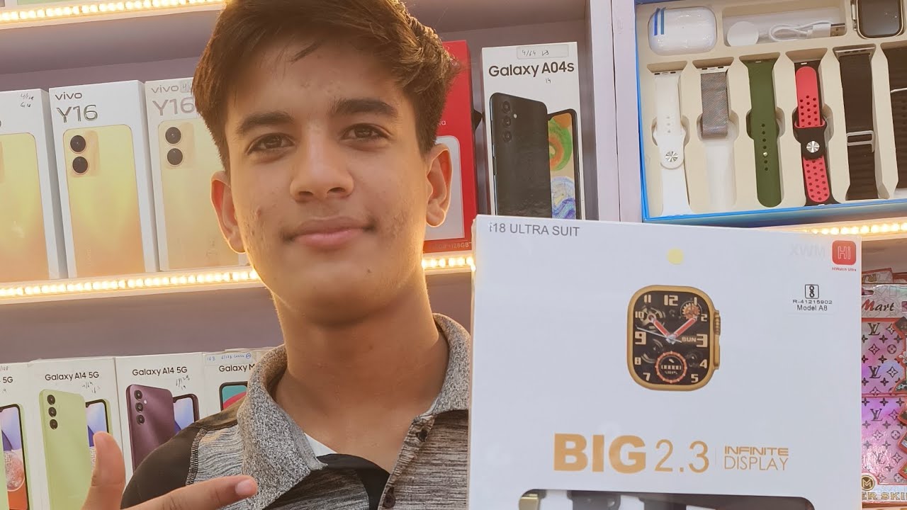 SMART WATCH I18 ULTRA SUIT 5. BANDS KE SATH PRICE ONLY 1599 😱 GOLDEN ...