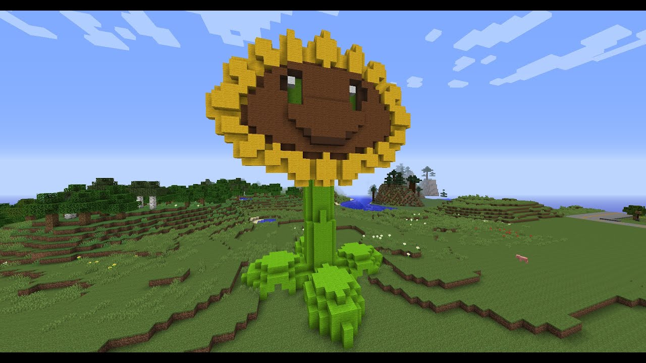 Minecraft vs PvZ | Sunflower - YouTube