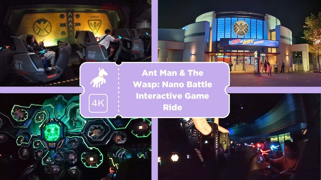 Ant Man & The Wasp: Nano Battle - Full Interactive Game Ride [4K] - YouTube