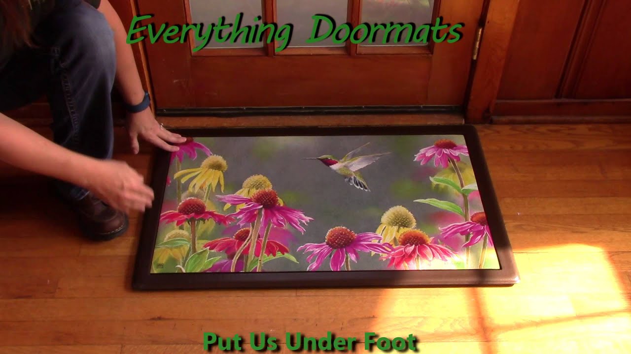 Hummingbird Heaven MatMate Insert Doormat - 18 x 30 - YouTube