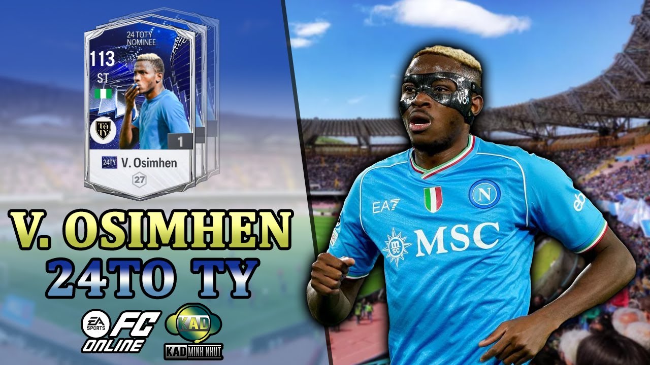 Review Victor Osimhen 24 TOTY FC ONLINE - MÁY CHẠY | Review 24TY | KaD ...