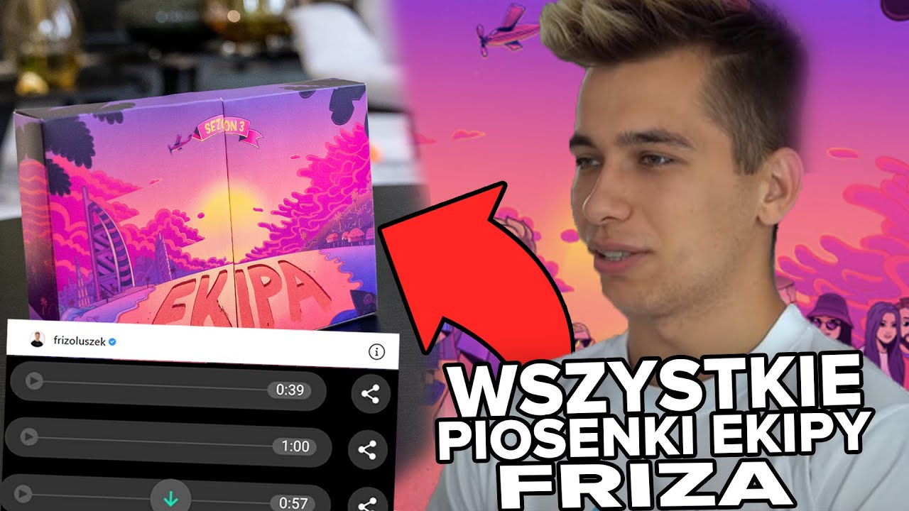 WSZYSTKIE PIOSENKI EKIPY FRIZA! (Friz, Ekipa - Chill, Werosw, nitro ...