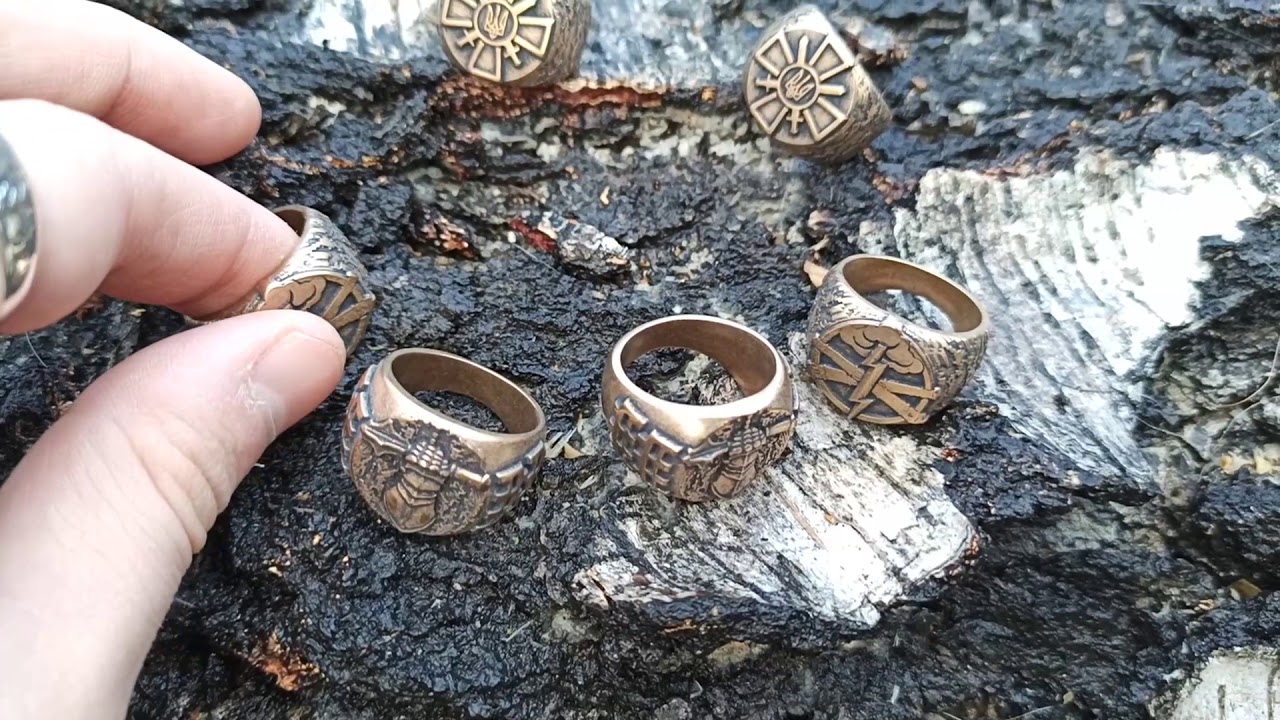 Ukrainian army warriors rings | Персні ЗСУ України - YouTube