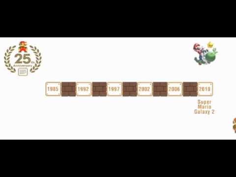 25th Anniversary Super Mario Bros. Logo History 1985-2010 (14 seconds ...