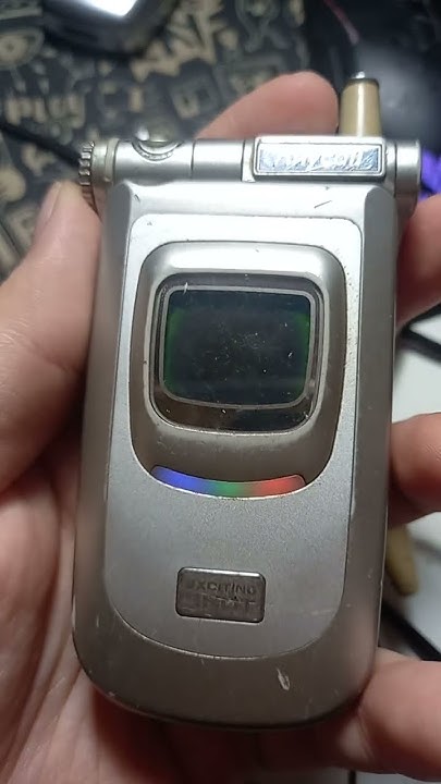 Samsung SCH-X590 startup and shutdown (outer display) - YouTube