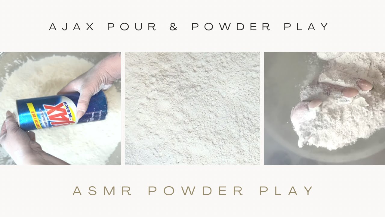 AJAX Super Dusty Relaxing Powder Play and Pour ASMR - YouTube