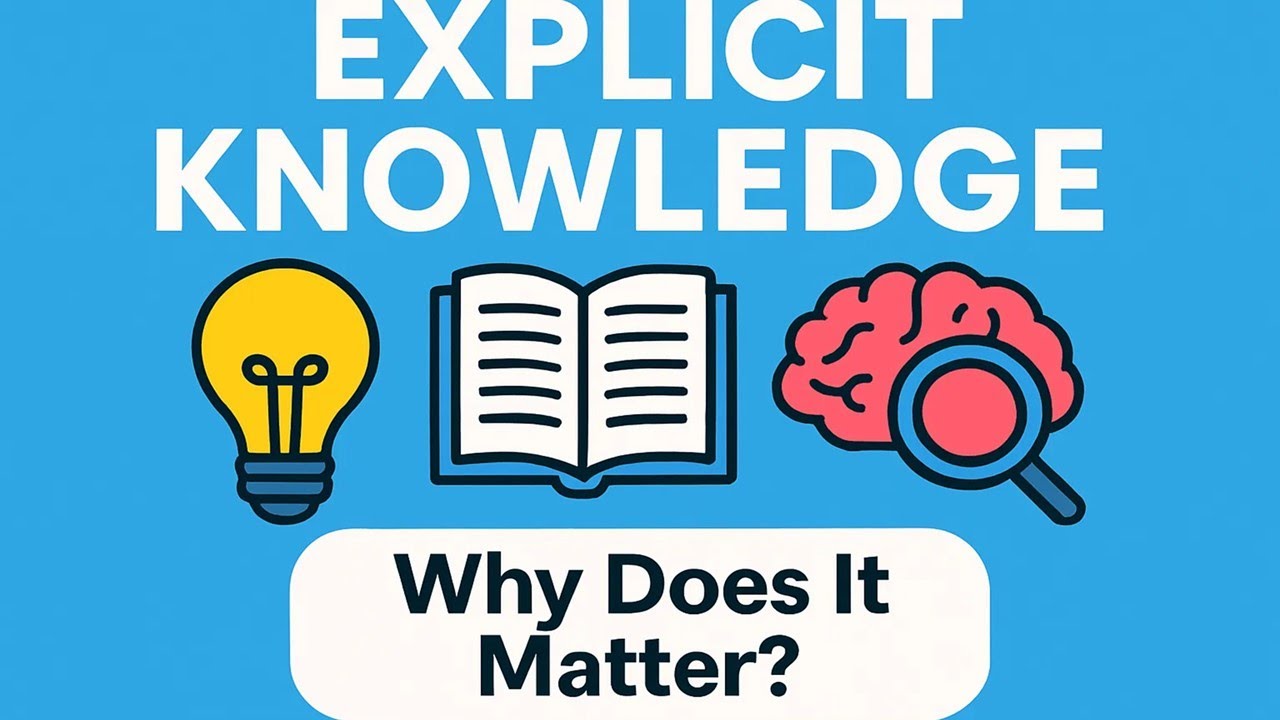 Explicit Knowledge: What It Is and Why It Matters - YouTube