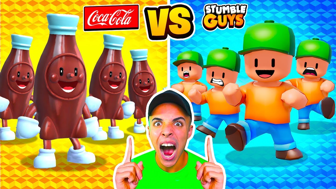BATALLA de SKINS *MR.STUMBLE vs COCA COLA* en STUMBLE GUYS! 😱 - YouTube