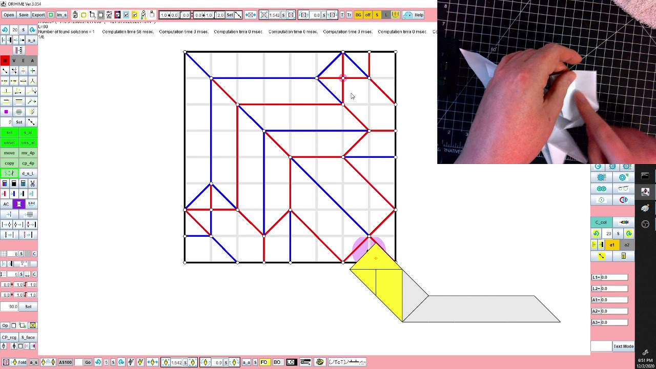 Full box pleat origami design process: The Puppy Shark (part 3) - YouTube