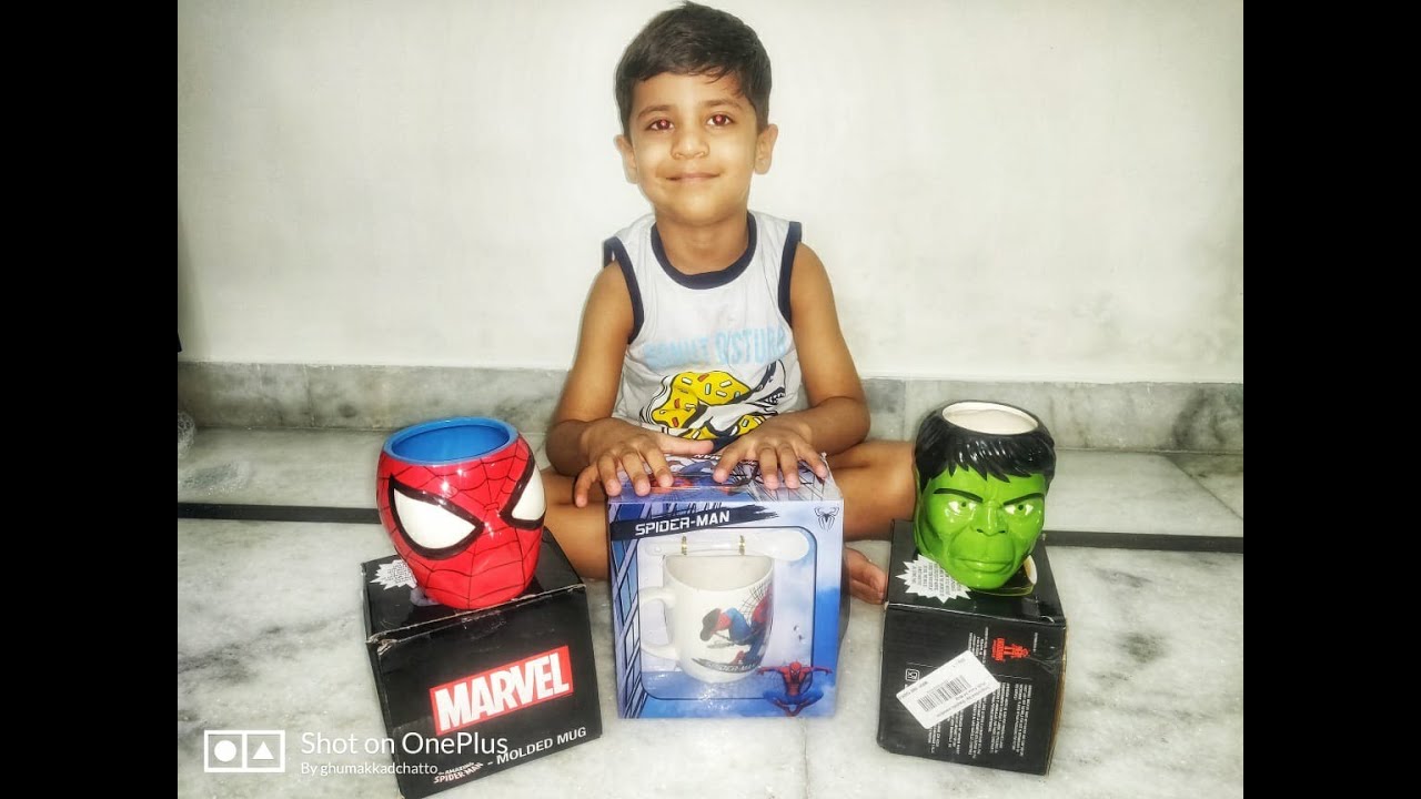 Unboxing Spiderman and Hulk Mugs | Marvel Fans | Kids - Must Watch ...