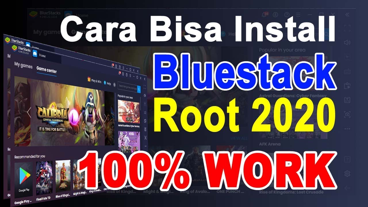 Cara Bisa Instal Bluestack Root 2020 100% WORKING (Bluestack 4.240 dan ...