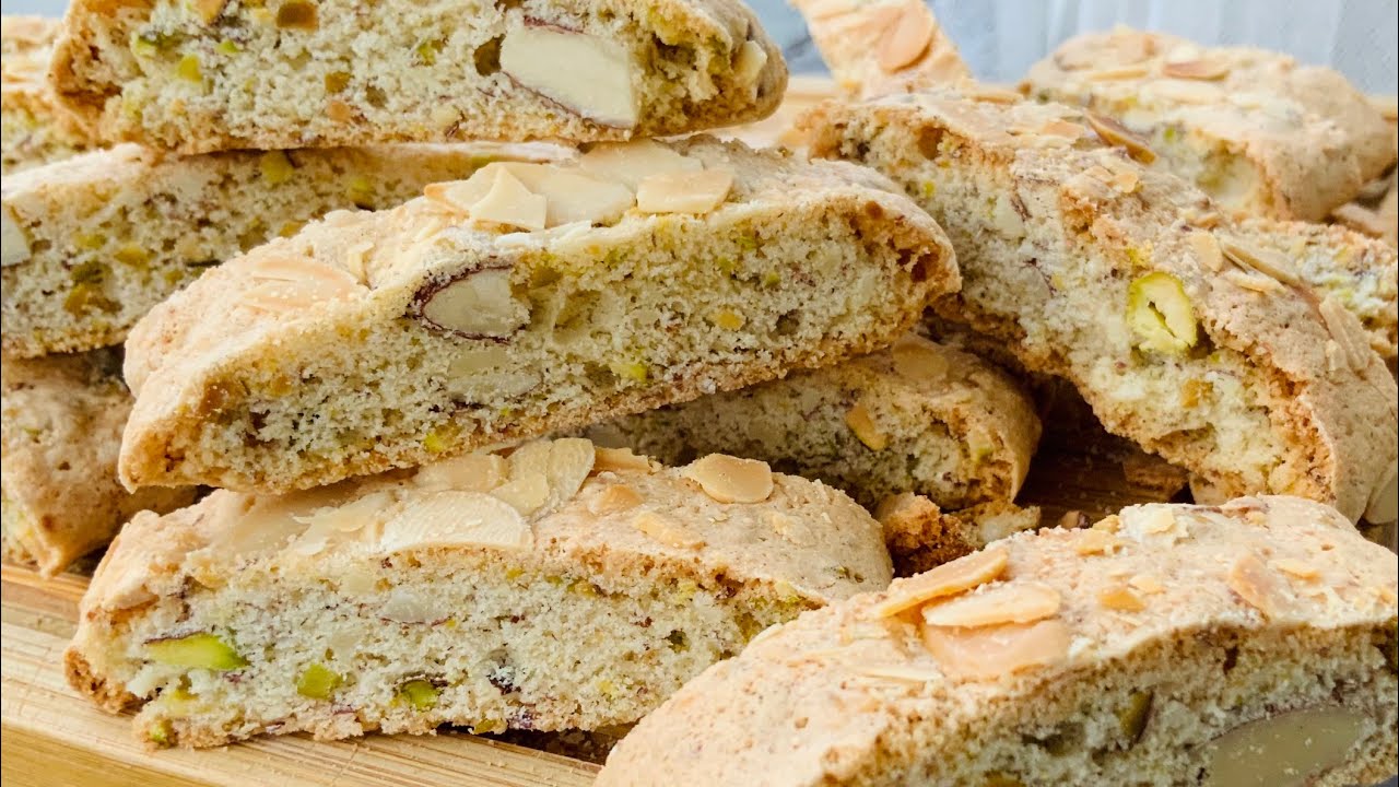 Croquants aux amandes et pistaches 😋 - YouTube