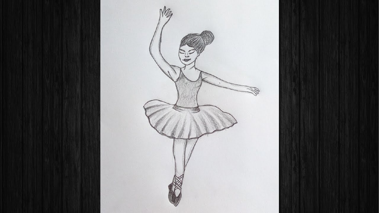 How To Draw A Dancing Girl || Pencil Sketch Drawing - YouTube