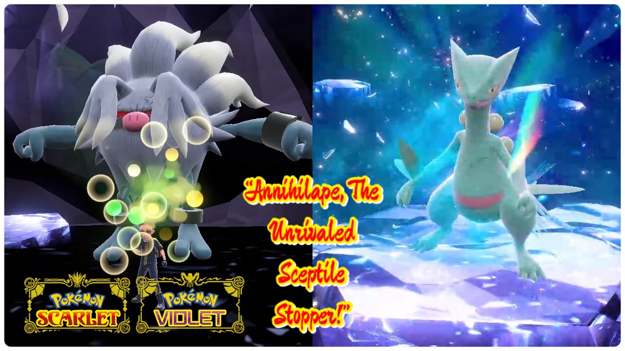 Annihilape SOLO 7 Star Mightiest Mark Sceptile Raid! - Pokémon Scarlet ...
