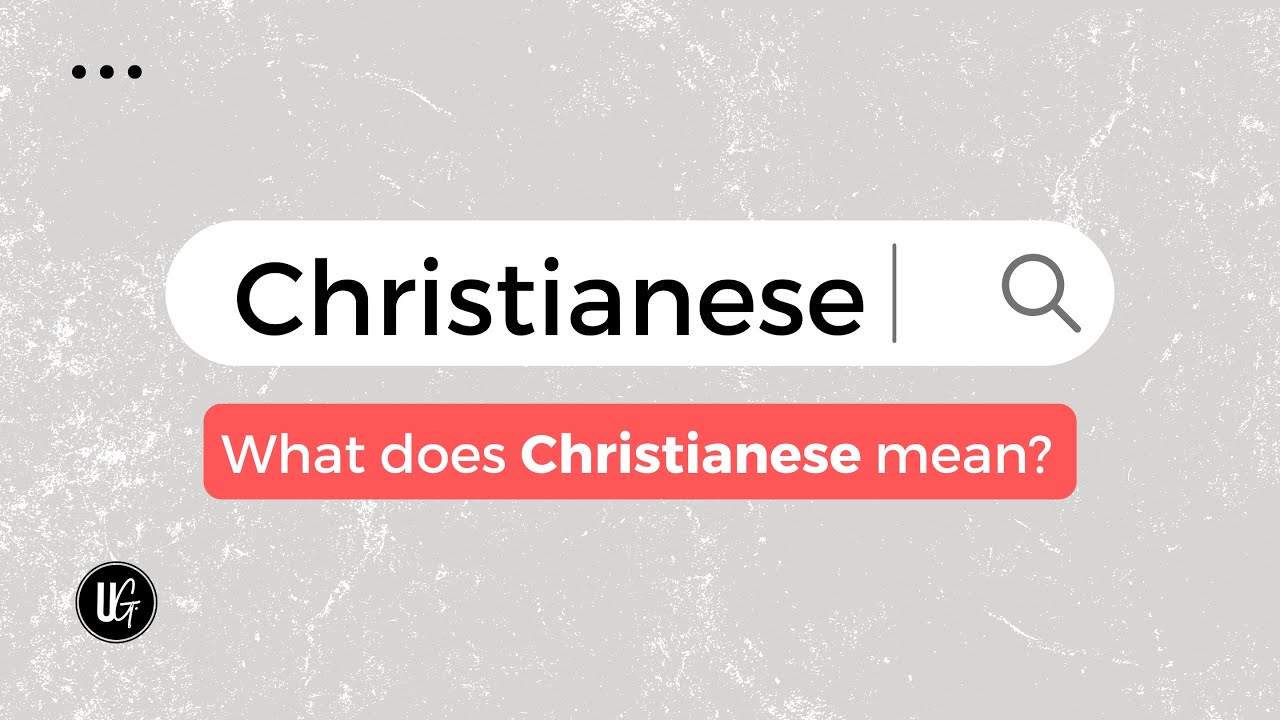 EP1 - What does Christianese mean? - YouTube